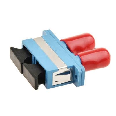 China Plastic ST Female to SC Female Hybrid Duplex Fiber Optic Coupler for sale