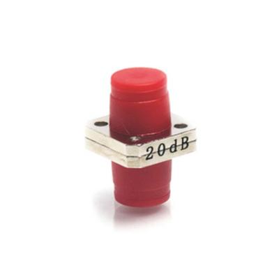 China Red Hat 10db 15db Female To Female Optical Attenuator for sale