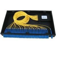 China 1x8 Port Rack Mounted 19 Inch PLC Fiber Optic Splitter for sale