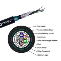 China Double Armored Sheathed SM G652D Optical Fiber Cables for sale