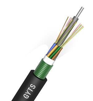 China Steel Tape Layer Loose Tube GYTS Optical Fiber Cables for sale