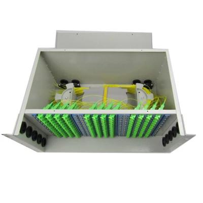 China FTTH 96 Port Metal 19 Inch Fiber Optic Terminal Box for sale