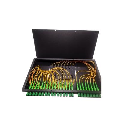 China 1U Fiber Optic Odf 1X2 Splitter Rack Mount Patch Panels for sale