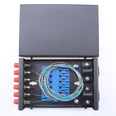 China Indoor 12 Cores FC SC LC 6 Port Wall Mount Patch Panels for sale