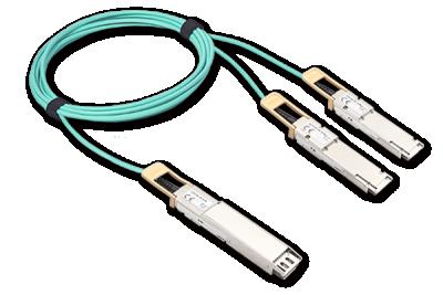 China OSFP 800G to QSFP112 2 x 400G AOC  for Digital diagnostic functions for sale