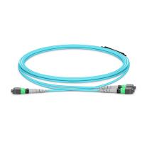 China MTP Breakout Cable with 8° APC Endface, OFNP Fire Safety-Rated, and 0.35dB Low IL for High-Speed Data Links for sale
