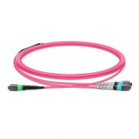 China MTP Breakout Cable OM4 OFNP Fire Safety-Rated with 0.35dB Low IL for High-Speed Data Center Links for sale