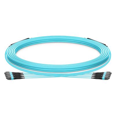 China MTP Trunk Cable with 0.20dB Low IL 48F OM3 OFNP Fire Safety-Rated for High-Density Data Centers for sale