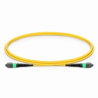 China MPO Jumper Cable with 0.35dB Low IL for 800G QSFP-DD Transceivers and G.657.A1 Bend Insensitive Fiber for sale