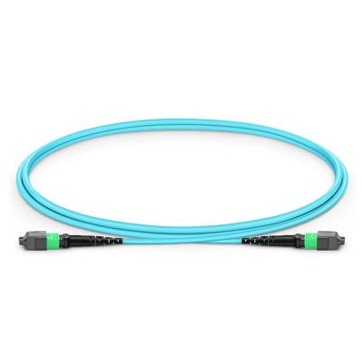 China MPO-16 Fiber Cable with 0.35dB Low IL and 8° APC Endface for 400G QSFP-DD and OSFP Transceivers for sale