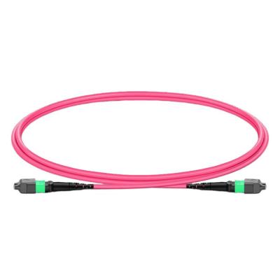 China MPO Jumper Cable with Bend Insensitive Fiber 7.5mm Min. Bend Radius and APC Endface for 400G Transceivers for sale