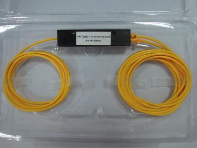 China 1x2 Fiber Optic Splitter without Connectors, ABS package,  3.0mm Cable for sale