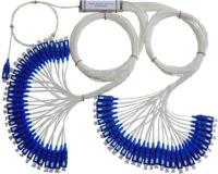 China Various Coupling Ratio 1×64 PLC Fiber Optic Splitter for Laser Splitting for sale