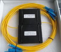 China Low Insertion Loss 1 × 4 SC / PC Fiber Optic Splitter, ABS package, 3.0mm 1.5m Cable for sale