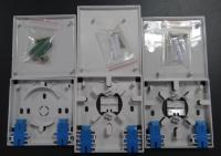 China CY / FB - 002A 86 * 86 * 23mm Fiber Optic Terminal Box suitable for 2 pcs SC adapters for sale