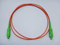 China Orange cable SC SM SX 3.0mm, High return loss Fiber Optic Patch Cord for CATV, Metro, LAN for sale