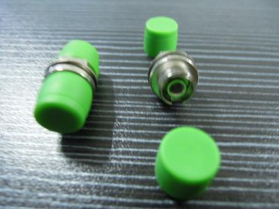 China FC APC SM Simplex Fiber Optic Adapter Green Single D Plastic Type for sale