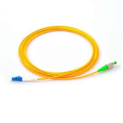 China FC/APC to LC/UPC Fiber Optic Patch Cord simplex LSZH cable jacket for sale