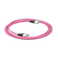 China FC to FC Fiber Optic Patch Cord 2.0mm DX MM 50/125 OM4 pink LSZH Jacket for sale