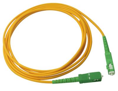 China Simplex 2.0mm LSZH Fiber Optic Patch Cord SC / APC Connector to SC / APC SM for sale
