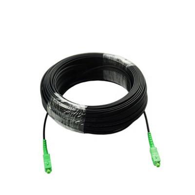 China FTTH Fiber Optic Patch Cord SC / APC  3.0mm Singlemode PVC drop cable for sale