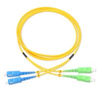 China SC / APC Connector Fiber Optic Patch Cable , SM Duplex 3.0mm LSZH Cable for sale