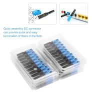 China Fiber Optic Fast Connector SC APC UPC Quick Connector For FTTH Drop Cable Field Termination for sale