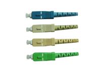 China SM Duplex 2.0MM Optical Fiber Patch Cord , SC / APC to SC / UPC OFNR Cable for sale