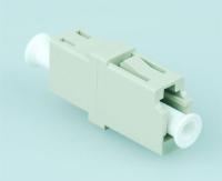 China 0.2dB 1000 Cycles LC / PC Optical Fiber Adapter Beige SM simplex for sale