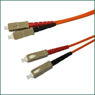 China SC / PC - MM - D X- 3.0mm - 1m low insertion loss, high return loss Fiber Optic Patch Cord for sale