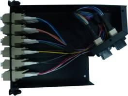 China High Density Cable Wiring System Black color 12 connector LC / MM FTTH Terminal Box for sale