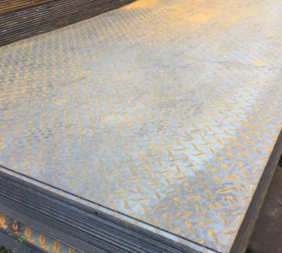 China Hot Rolled Carbon Steel Checkered Plate Sheet ASTM A36 S235jr 2.5mm-15.5mm for sale
