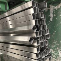 China Mirror Polished Stainless Steel Square Tube ASTM A554 A312 SS 304 304L 2-12M for sale