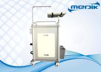 China Four Aluminum Columns Emergency Medical Cart With Central Drawer Lock for sale
