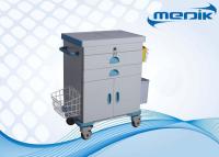 China Epoxy Coated Steel Doctor Use Anesthesia Cart With Eight Drawers for sale
