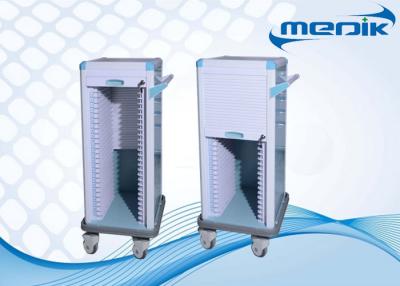 China Movable Roll Door  Patient Record Holder Trolley with One Central Lock for sale