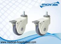 China Nylon Body Construction Threaded Stem Heavy Duty Bed Casters For Hospital Equipment for sale
