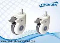 China TPU Tires Medical Casters Heavy Duty Swivel Casters Double Brake for sale