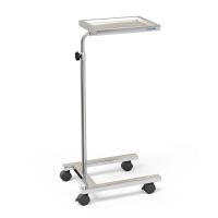 China Medical Portable Folding Hydraulic Foot Pedal Mayo Instrument Stand  With Tray for sale