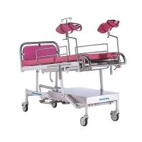 China Hospital Labor Hydraulic Delivery Bed Female Maternity Birthing Beds With Manual Crank Trendelenburg Function for sale