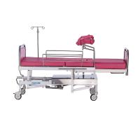 China Hospital Labor Hydraulic Delivery Bed Female Maternity Birthing Beds With Manual Crank Trendelenburg Function for sale