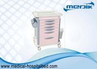 China Luxury Drug Medical Storage Carts / Medication Carts For Hospitals Cream Color for sale