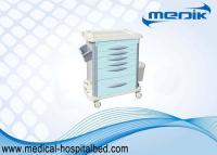 China Luxury Drug Medical Storage Carts / Medication Carts For Hospitals Cream Color for sale