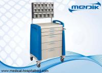 China ABS Material Five Drawers Anesthesia Cart for sale