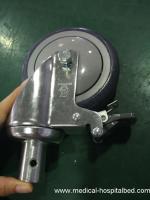 China Round Stem Models 5 Inch Medical Castors , Care And Hospital Bed Casters for sale
