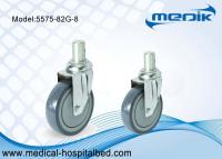 China Round Stem Models 5 Inch Medical Castors , Care And Hospital Bed Casters for sale