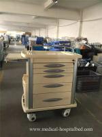 China Nurse Medical Crash Cart , Multi-Purpose Resuscitation Trolley for sale