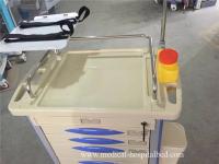 China Nurse Medical Crash Cart , Multi-Purpose Resuscitation Trolley for sale
