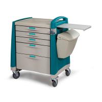 China Anesthesia Seamless Drawer Medication Dispensing Trolley , Medicine Crash Cart for sale