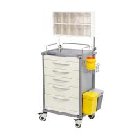 China Extendable Hospital Medical Drug Cart , Tilt Medical Storage Trolley for sale